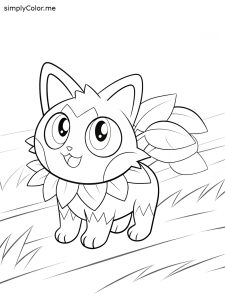Sprigatito coloring page - Simply color me