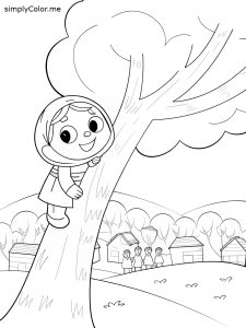 Zacchaeus coloring sheet – Simply color me