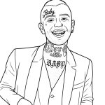 Lil Peep coloring page - Simply color me
