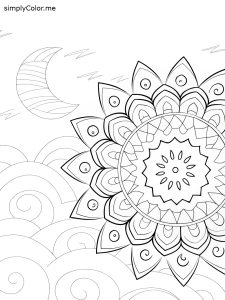 Mindful coloring printable - Simply color me