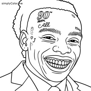 YNW Melly coloring page - Simply color me